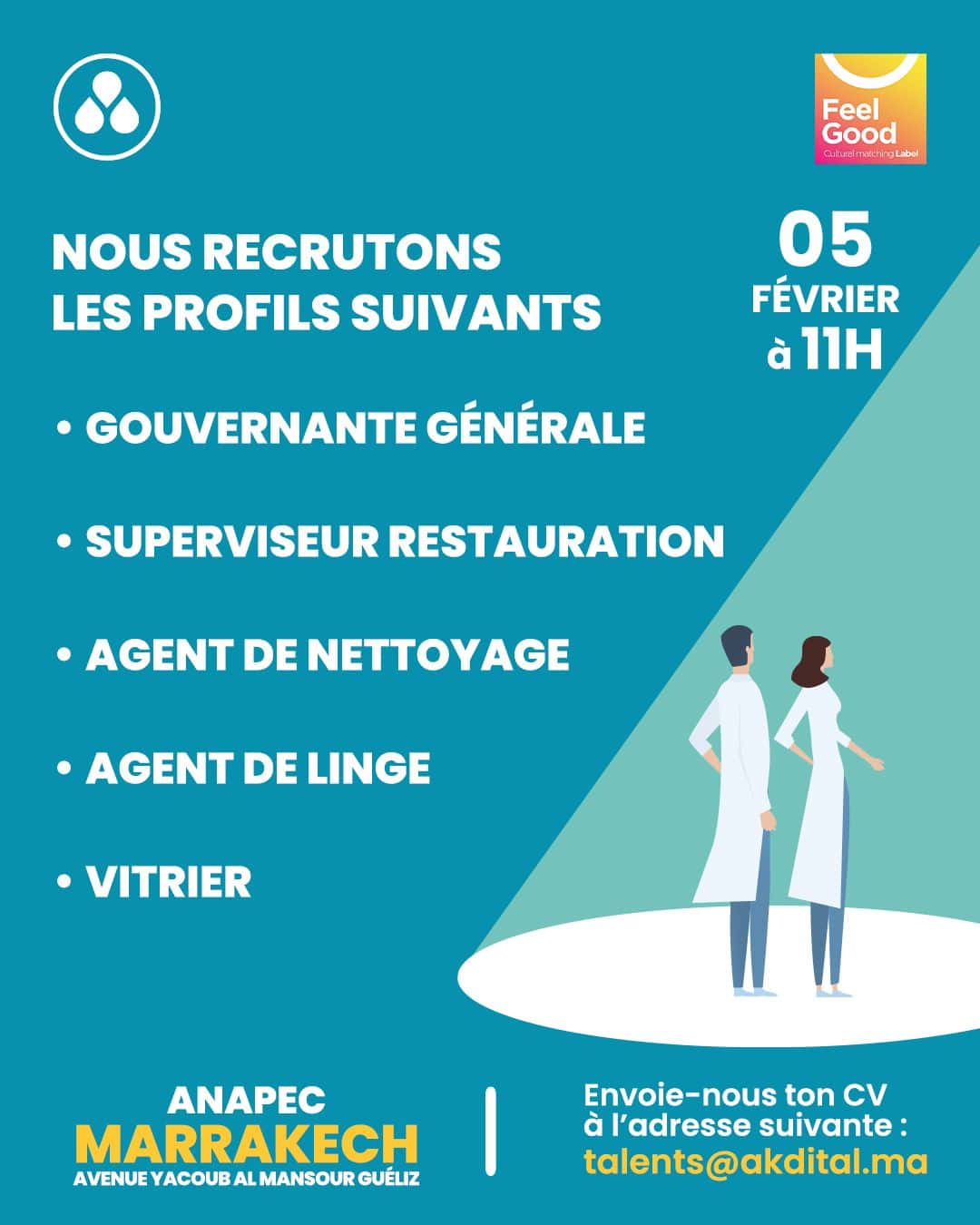 Akdital recrute Plusieurs Profils 2024 à Marrakech