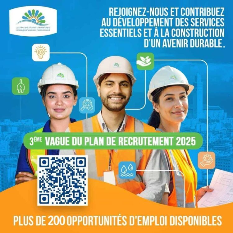 SRM Casablanca-Settat 2025 – Concours de Recrutement (+200 Postes ...